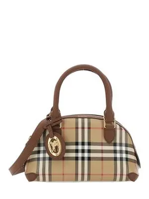 Burberry Primrose Check Canvas Handbag - Multicolor
