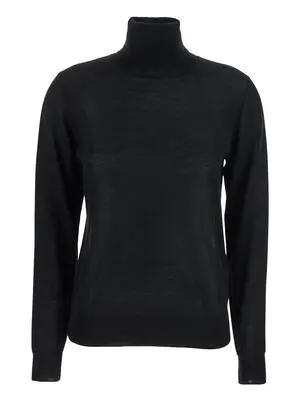 P.a.r.o.s.h Wool Blend Turtleneck Sweater - Black