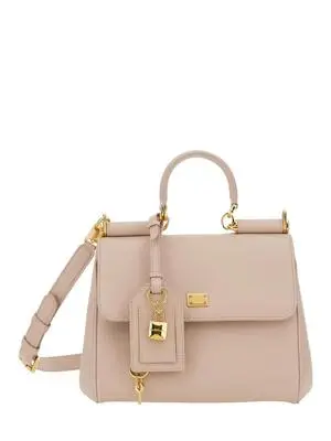 Dolce & Gabbana Small 'my Sicily' Handbag With Padlock Detail - Pink