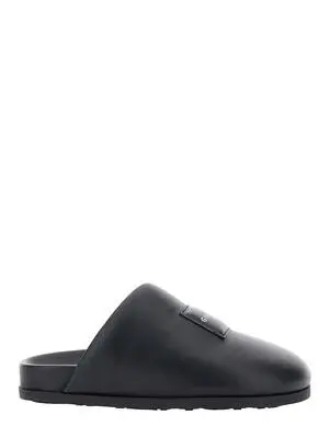 Givenchy Asymmetrical Padded Leather Mules - Multicolor