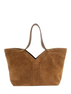 Saint Laurent Bo Y Tote Bag S Beige Leather Shopper Bag For - Multicolor