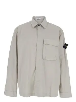 Stone Island STONE ISLAND Cotton Jacket With Logo Patch Multicolor