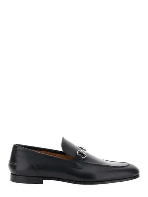 Gucci Leather Jordan Loafers - Black