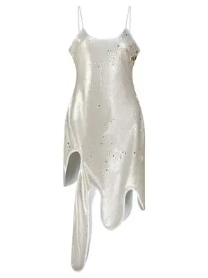 ÚCHÈ Úchè Sequin Wavy Midi Dress