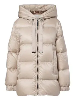 Max Mara Hooded Down Jacket - Beige