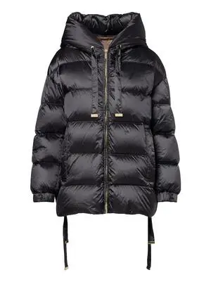 Max Mara Hooded Down Jacket - Grey