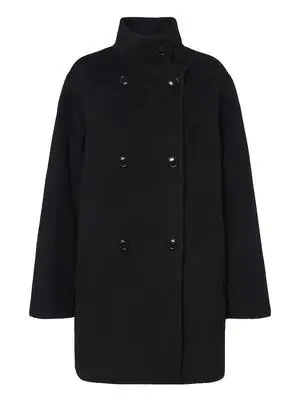 Loulou De Saison Olmo Double-breasted Wool And Cashmere Coat - Black