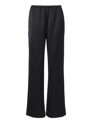 RÓHE Róhe Satin Wide-leg Pants Black