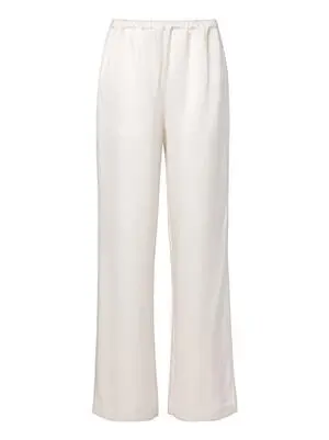 RÓHE Satin Wide-leg Trousers - White