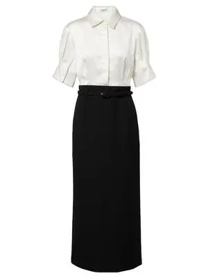 Simkhai Alvera Twill Midi Dress - Black