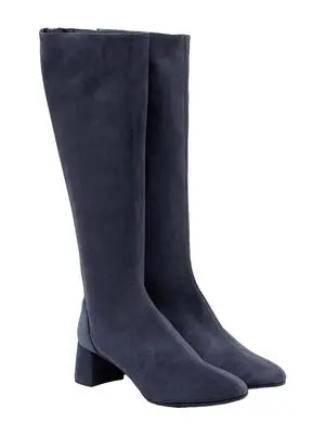 AQUAZZURA Saint Honoré Suede Knee-high Boots - Blue