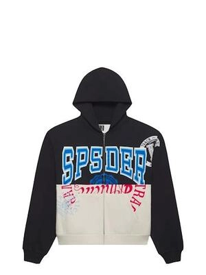 SP5DER Campers Field Zip Hoodie - Onyx