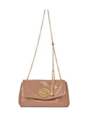 Chloé Heritage Shoulder Bag In Grained Leather - Woodrose