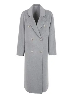 Loulou De Saison Coat Double Breasted "irvin - Gray