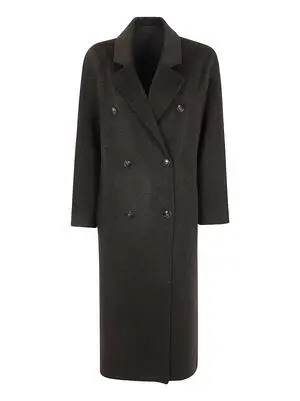 Loulou De Saison Coat Double Breasted "irvin - Brown
