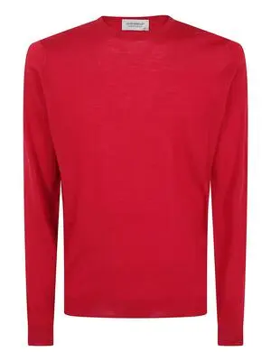 John Smedley Lundy Crewneck Sweater - Red