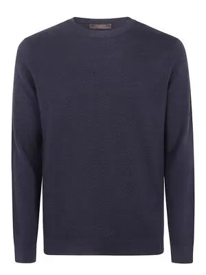 ZANONE Sweater Slim Fit "round Neck - Blue