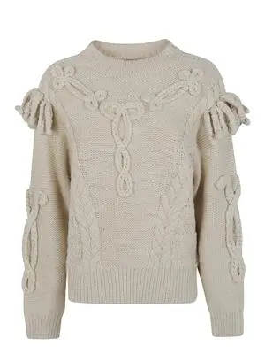 MARANT ETOILE Sweater Roundneck "katria - Beige