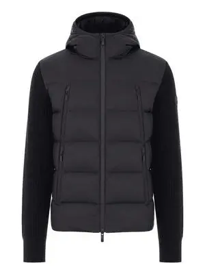 Moncler Logo Padded Cardigan - Black
