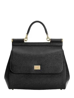 Dolce & Gabbana DOLCE & GABBANA Large Sicily Tote Bag Black