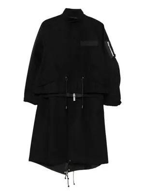 Sacai Coats Military Coats - Black
