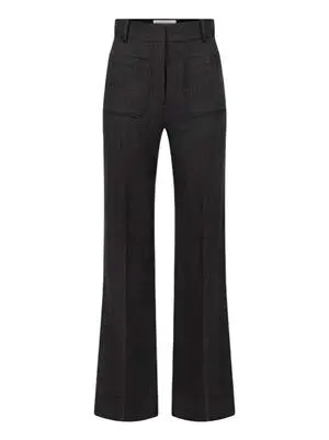 Victoria Beckham Alina Trousers - Gray