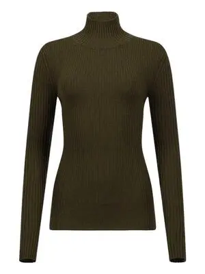 Victoria Beckham High-neck Sweater - Green
