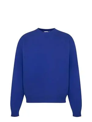 JIL SANDER Long-sleeve Crew-neck Sweatshirt - Blue