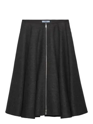 PRADA Double Wool Midi-skirt
