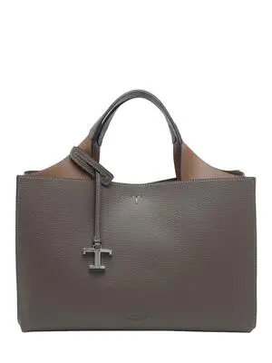 TOD'S Di Reverse Leather Tote Bag - Green