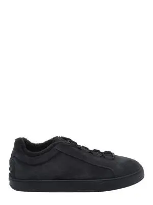TOD'S Pashmy Suede Sneakers - Black