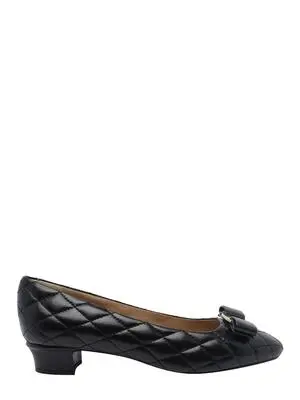 FERRAGAMO Vara 2.0 Quilted Pumps - Black