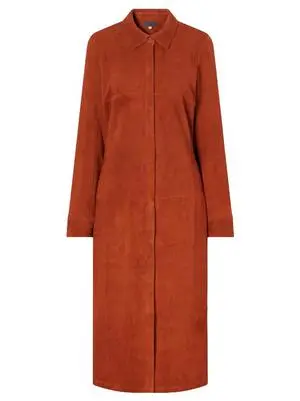 Stouls Becky Suede Midi Dress - Orange