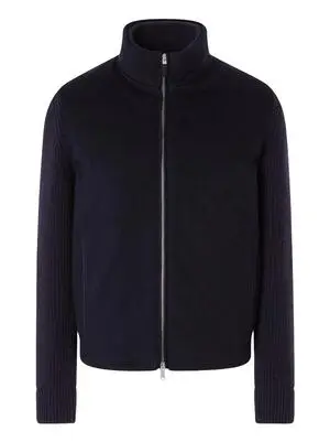 Zegna Cashmere Full-zip Cardigan - Blue