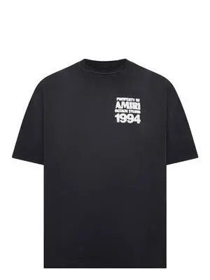 Amiri Cotton T-shirt With 1994 Print - Black