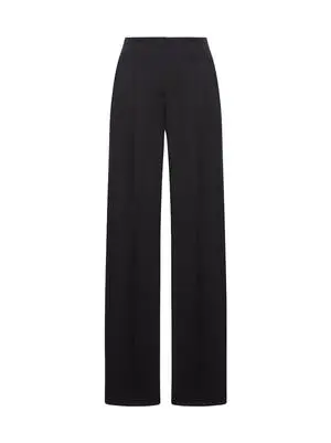 GOLDEN GOOSE Women`s Wool Gabardine Trousers - Black