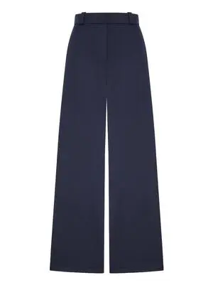 Giorgio Armani Wide-leg Wool Tuxedo Trousers - Blue