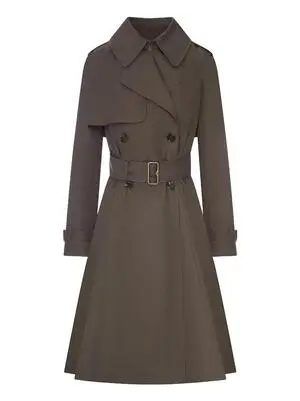 Burberry Pembury Long Gabardine Trench Coat - Multicolor