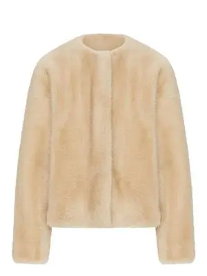 Max Mara Short Eco Fur Jacket - Multicolor