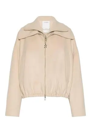 Sportmax Pure Wool Bomber Jacket With Removable Front Insert - Multicolor