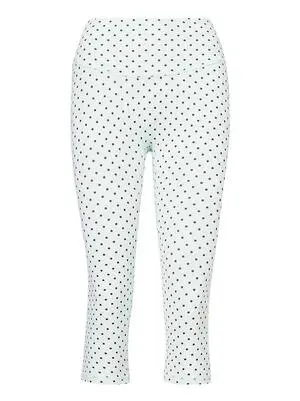 Bo+tee Logo Polka-dot Stretch-jersey Capri Leggings L Mint Chip