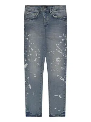 PURPLE BRAND Manganese Paint Emb Straight Jeans - Blue