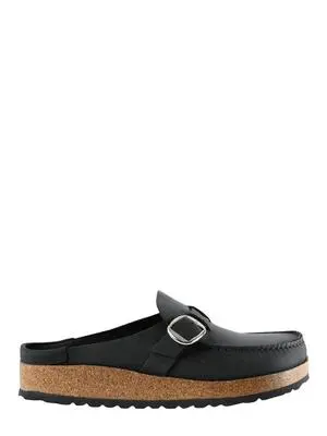 BIRKENSTOCK Wmns Buckley Oiled Leather Sandal - Black