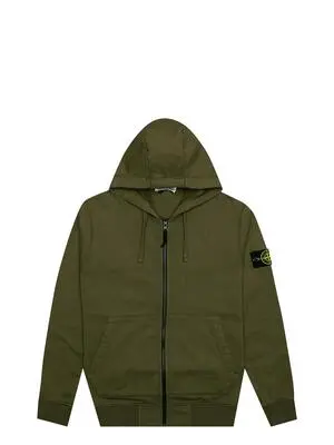 Stone Island Full Zip Hoodie 'dark - Green