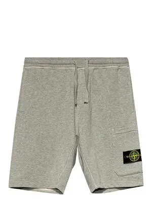 Stone Island Bermuda Cargo Shorts 'melange - Grey