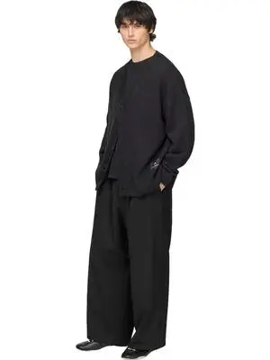 Adidas Y-3 Chito Graphic Knitted Cardigan - Black