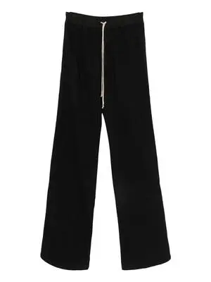 Rick Owens Wide Pusher Felpa Pants - Black