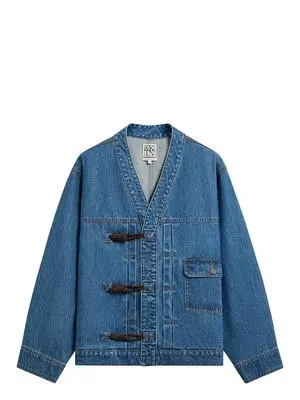 Kith Kin Denim Clint Trucker Jacket 'river Indigo - Blue