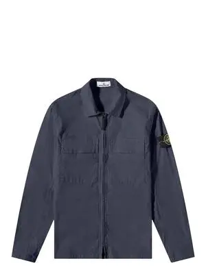 Stone Island Stretch Overshirt 'navy Blue' Blue