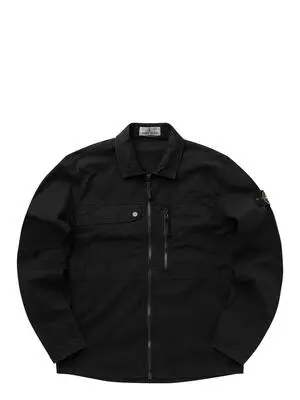 Stone Island Stretch Overshirt - Black